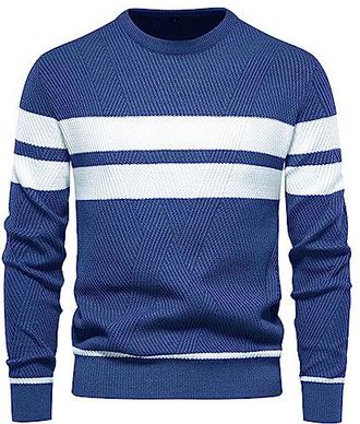 Generic T-shirt ray&eacute; d&eacute;contract&eacute; pour homme - Pull ray&eacute; d&eacute;contract&eacute; pour homme - Col rond - Taille europ&eacute;enne - Pour entra&icirc;nement int&eacute;rieur et ext&eacute;rieur, noir