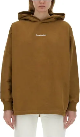 Acne Studios Damen, Sweatshirts & Hoodies, Braun, XSGr&ouml;&szlig;e