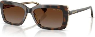 Ralph Lauren Femme, Accessoires, Brun, Taille: 56 MM Lunettes de soleil rectangulaires