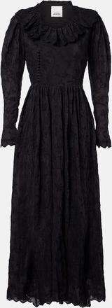 Isabel Marant Robe longue Zoen en coton et soie &agrave; fleurs
