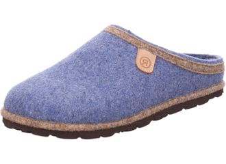 Rohde Damen Pantoffel Hausschuh aus Softfilz mit losen Einlagen D.Meran 6815, Gr&ouml;&szlig;e:39 EU, Farbe:Blau