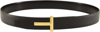Tom Ford Femme, Accessoires, Noir, Taille: 90 CM Ceinture T en cuir r&eacute;versible 30 mm