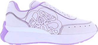 Alexander McQueen Alexander McQueen Low-Top Sneaker - Dames Sprint Runner wit/lila - Gr. 38,5 (EU) - in Weiß - für Damen