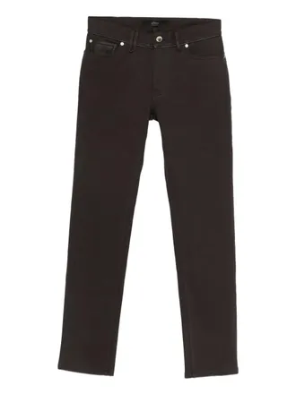 Brioni pantalon &agrave; coupe cinq poches - Marron