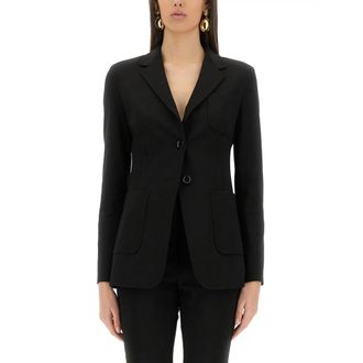 Max Mara Crepe Blazer - - Jackets - Damen - Schwarzk - S