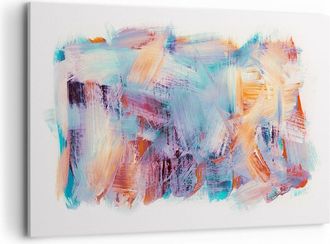 Arttor Wandbilder Dekoration Wohnzimmer Minimalistisch Pastell Stück Bilder auf Leinwand 120x80cm Leinwandbild Schlafzimmer Deko Wand Kunstdruck Art Groß XXL