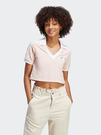 adidas Poloshirt Crop Polo Shirt IP3757 Rosa