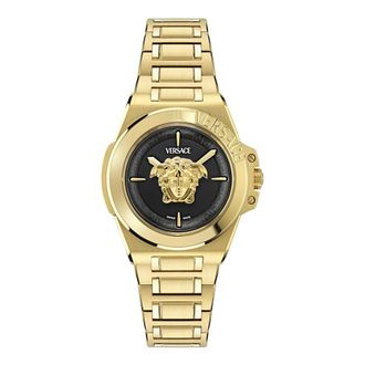 Versace Montre Femme Hera Ve8D00624 Or Noir - unisex - Accessoires - Jaune - Taille: ONE Size