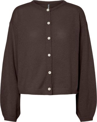 Pieces Pcida Ls O-Neck Knit Cardigan Noos Bc