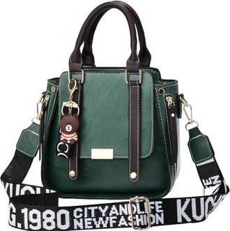 Generic Sac &agrave; main d&eacute;contract&eacute; en cuir PU pour femmes et filles, avec sangle r&eacute;glable, capacit&eacute; pour les sorties de travail et de