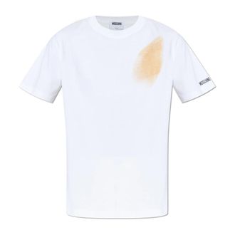 Moschino Bedrucktes T-Shirt - - Tops - Herren - Wei&szlig; - L