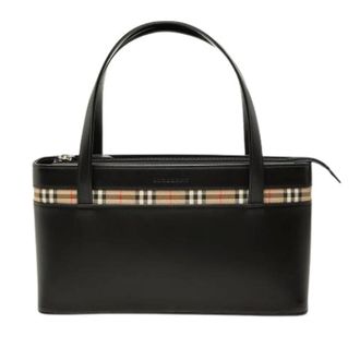 Burberry Sac &agrave; main en toile Pre-owned - Femme - Pre-owned - Noir - Taille: ONE Size