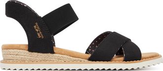 Skechers Sandalen Skechers BOBS Desert Kiss - Golden Lily 114418/BLK Schwarz