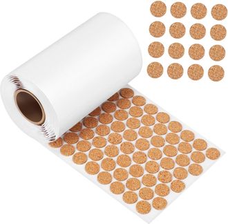 Angoily Selbstklebende Kork Stoßfänger Runde Kork Pads Für Möbel Lärmreduzierung rutschfest Stück Rolle