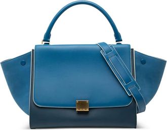 Celine sac à bandoulière Drummed médium (2019) - Bleu