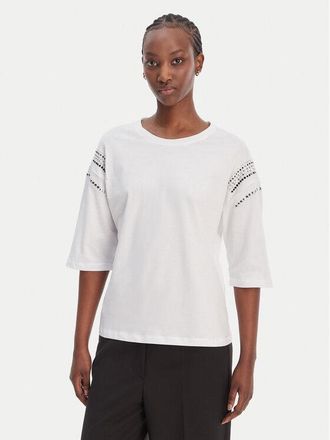 Liu Jo T-Shirt WA6128 JS904 Wei&szlig; Relaxed Fit