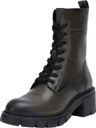 Tom Tailor Tom Tailor Damen 4250930008 Mode-Stiefel, dkgreen, 38 EU