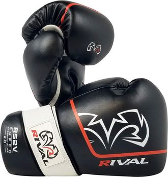 Rival Boxhandschuhe RS2V 2.0 Super Sparring - verwendet ein einzelnes Riemen, Klettverschluss anstelle von Schnürsenkeln, weiches Innenfutter