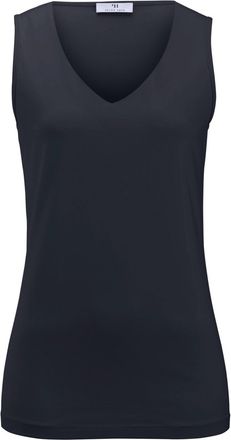 Peter Hahn Jersey-Top V-Ausschnitt Peter Hahn blau