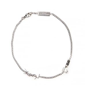 Saint Laurent Cassandre Charm Armband - - Accessories - Herren - Grau - L