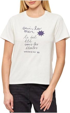 Max Mara Femme, Tops, Blanc, Taille: 38 FR Wkdpantera T-shirt