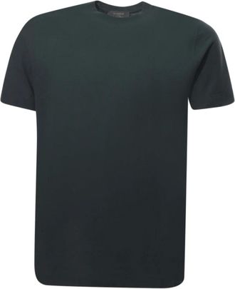 Zanone Homme, Tops, Noir, Taille: XL T-shirt IceCotton Coupe Slim