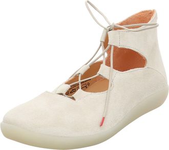 Think Damen Nature chromfrei gegerbte nachhaltige Halbschuhe, Oats 4000