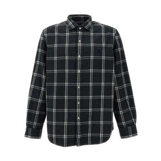 Polo Ralph Lauren Kariertes Flanellhemd - - Shirts - Herren - Grau - M