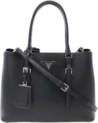 Prada Pre-owned Saffiano Cuir 2way tote bag - Femme - Pre-owned - Noir - Taille: ONE Size