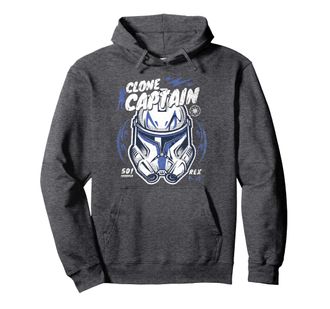 Star Wars The Clone Wars Clone Captain Rex Helmet Pullover Hoodie