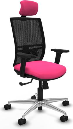 Piqueras y Crespo Rosada Yunquera Schreibtisch mit 2D-Armen, h&ouml;henverstellbarer Lendenwirbelst&uuml;tze und h&ouml;henverstellbarem Kopfteil, ausgestattet mit 4 Positionen, Schwa