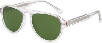 Generic Lunettes De Soleil &Agrave; Monture Ronde Vintage For Hommes Et Femmes, Lunettes De Soleil For Photos De Vacances En Plein Air(Green)