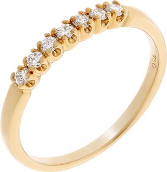 Orphelia Damen-Ring 750 Gelbgold Diamant (0.2 ct) weiß Rundschliff Gr. 52 (16.6) - RD-3708/52