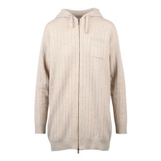 Eleventy Oversize Strickjacke mit Rei&szlig;verschluss - - Knitwear - Damen - Beige - M