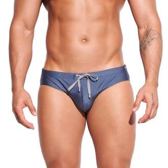 Generic HUIWDP Maillot de bain pour homme Push-up Rainbow Briefs Maillots de bain pour homme Sexy Bikini Short de bain pour homme Planche de surf Plage Surf N