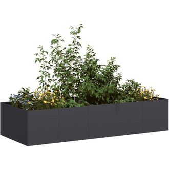 vidaXL Jardini&egrave;re noir 200x80x40 cm acier - Vidaxl
