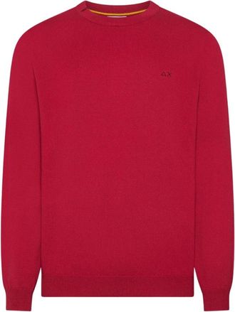 Sun 68 Sweater Basic L/S - Homme - Pulls - Rouge - Taille: M