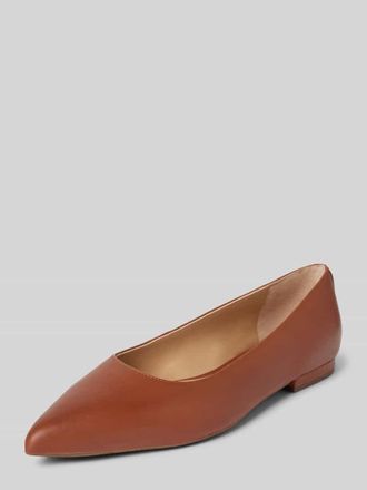 Lauren Ralph Lauren Lederballerinas mit Blockabsatz Modell LONDYN