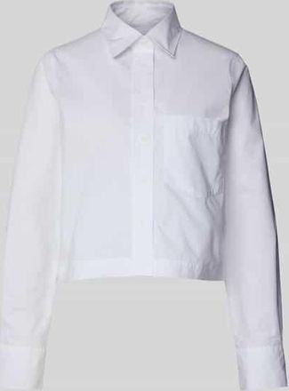 Closed Cropped Hemdbluse mit Umlegekragen