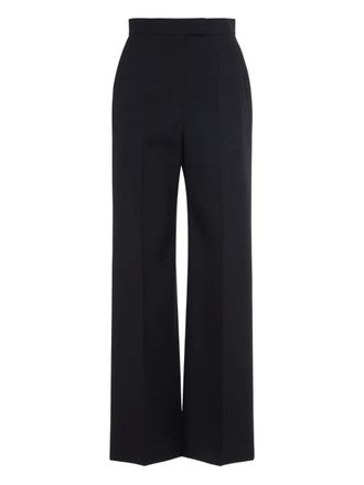Alexander McQueen pantalon en laine - Noir