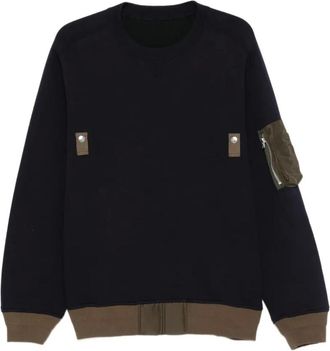 sacai Homme, Sweatshirts et sweats &agrave; capuche, Noir, Taille: XL SweaT-shirts