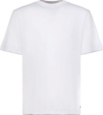 Eleventy Homme, Tops, Blanc, Taille: S M75Tshm04 T-Shirt
