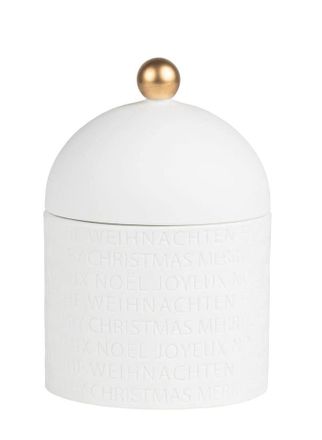 R&auml;der Porzellandose Frohe Weihnachten