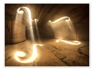 Posterlounge Inside Violin X Poster von Adrian Borda 70 x 50 cm Braun Wandbilder Wanddeko