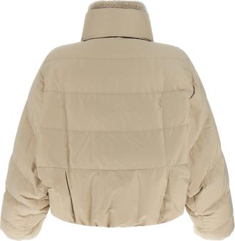 Brunello Cucinelli Quilted Goose Feather Down Jacket - Beige