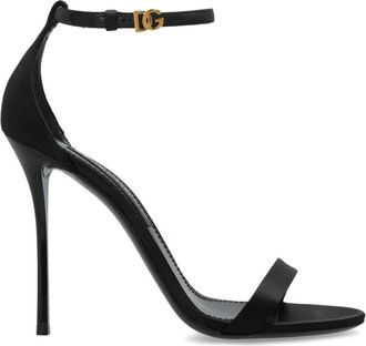 Dolce & Gabbana Femme, Chaussures, Noir, Taille: 37 1/2 EU Sandales &agrave; talons