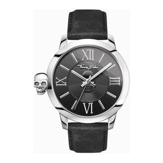 Thomas Sabo Thomas Sabo Herren Armbanduhr Rebel With Karma 46 mm Armband Leder Wa0296-218-203-46 MM - - Accessories - Herren - Schwarzk - ONE SIZE