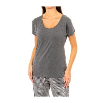 Tommy Hilfiger Kurz&auml;rmeliges T-Shirt - - Tops - Damen - Grau - M