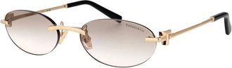Tiffany & Co. Lunettes de soleil ovales - unisex - Accessoires - Jaune - Taille: 56 MM