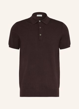 Profuomo Profuomo Jersey-Poloshirt braun